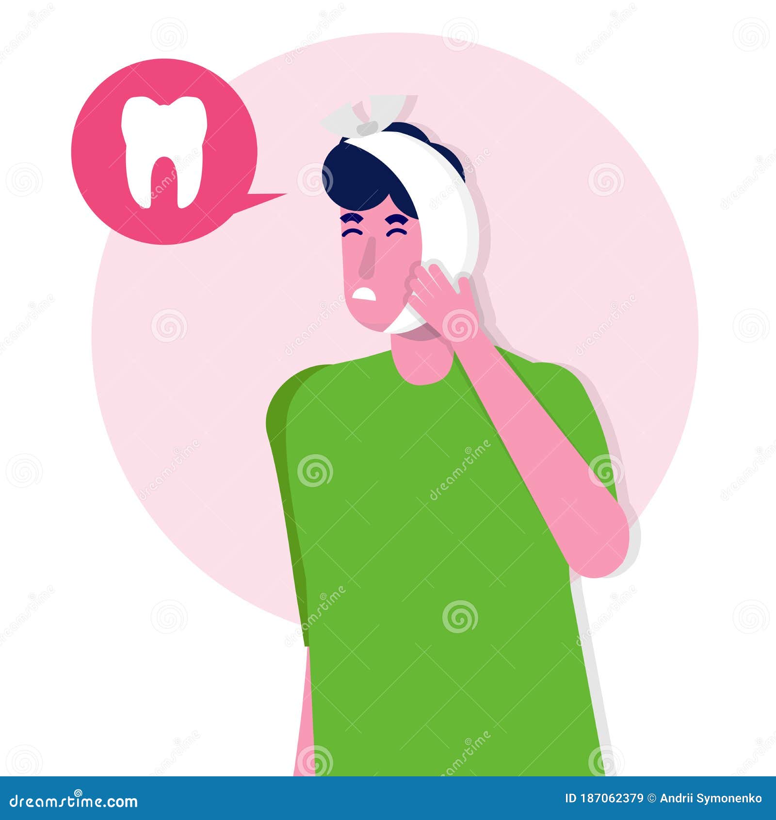 Toothache. Caries. Severe Pain In The Teeth Royalty-Free Illustration ...