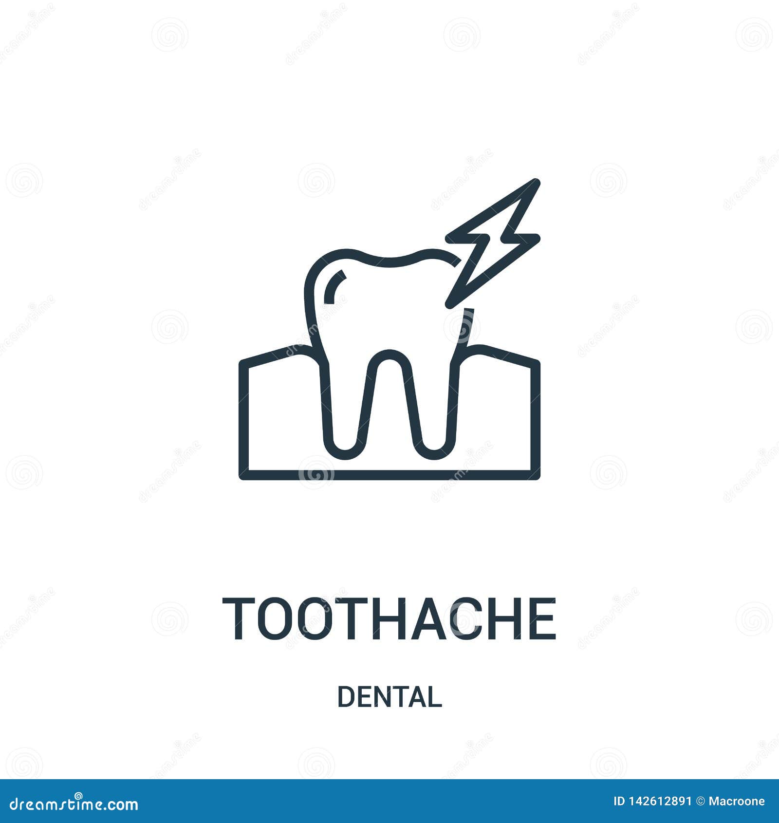Toothache Icon Vector from Dental Collection. Thin Line Toothache ... Toothache Icon Vector from Dental Collection. Thin Line Toothache ...