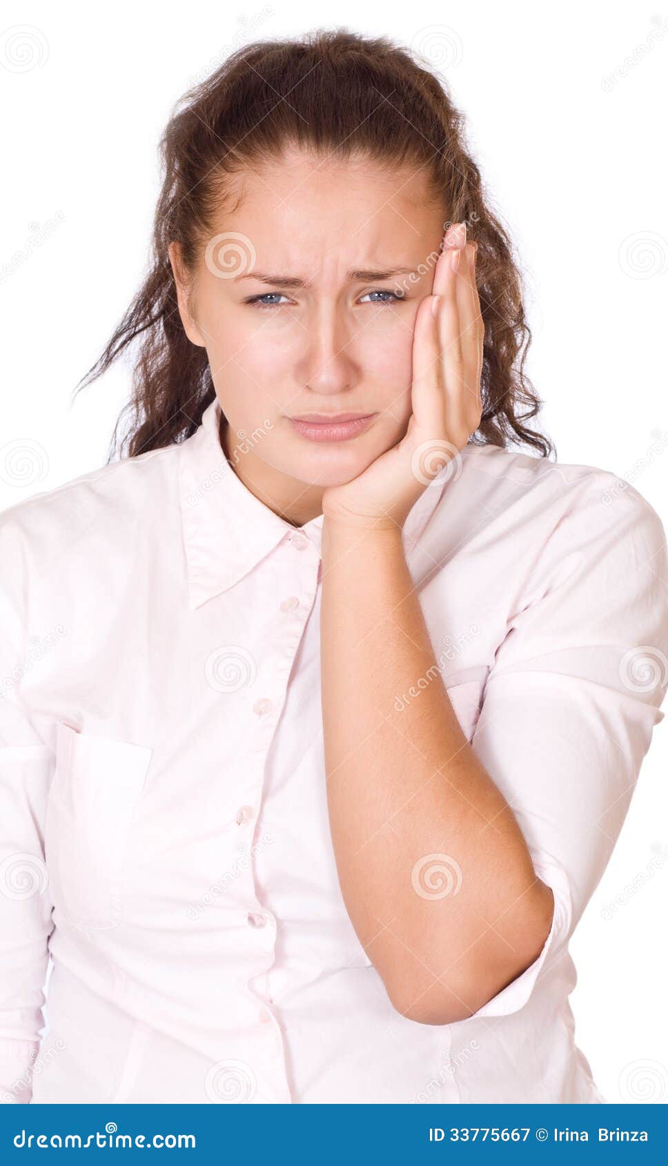 Toothache stock image. Image of health, white, female - 33775667