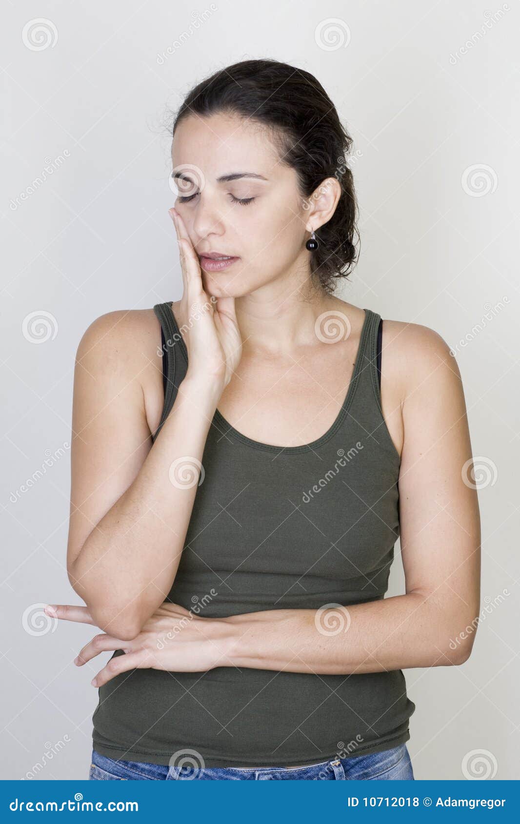 Toothache woman stock photo. Image of weakness, pain - 10712018