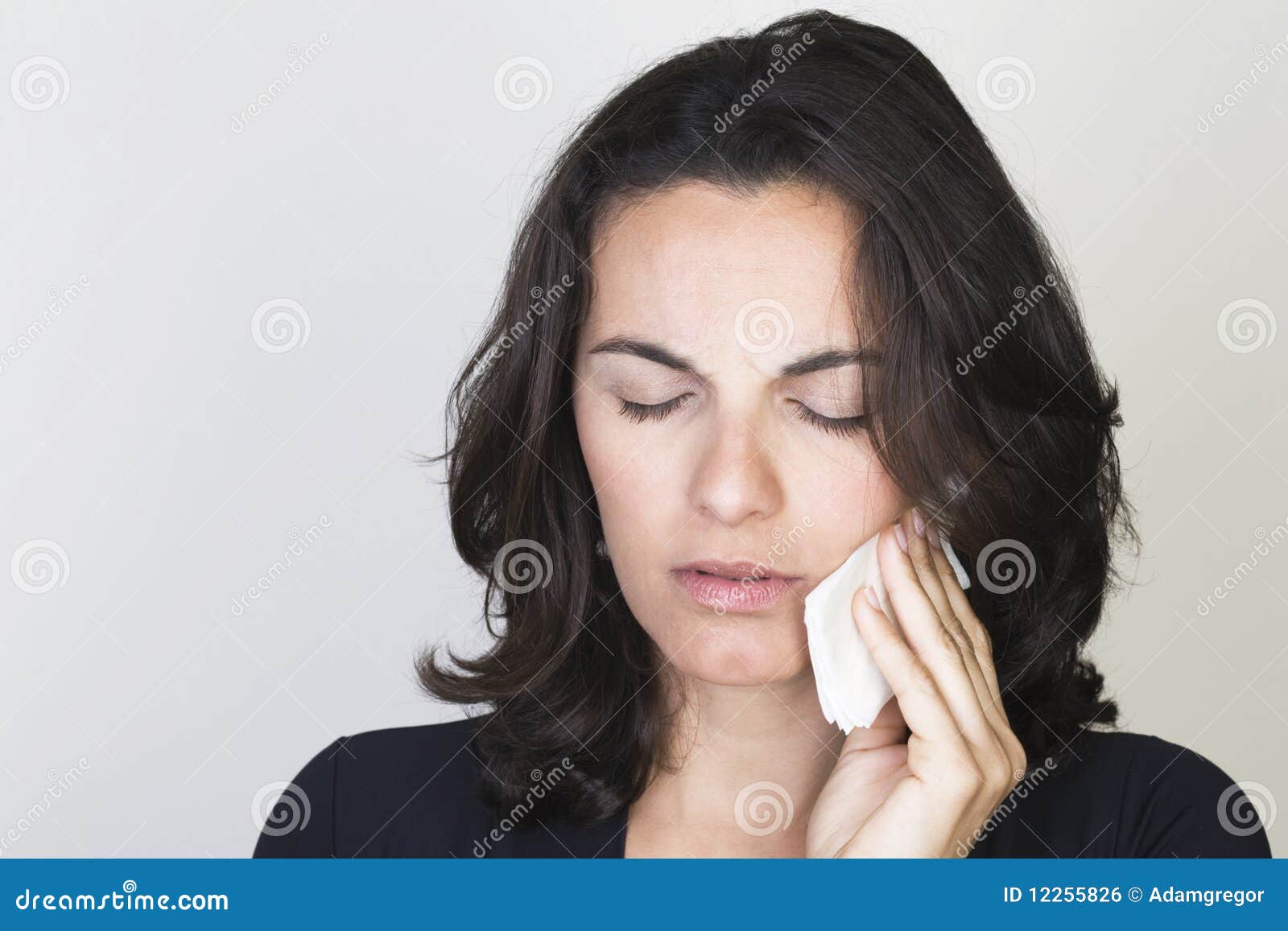 Toothache woman stock photo. Image of ache, remedy, pained - 12255826