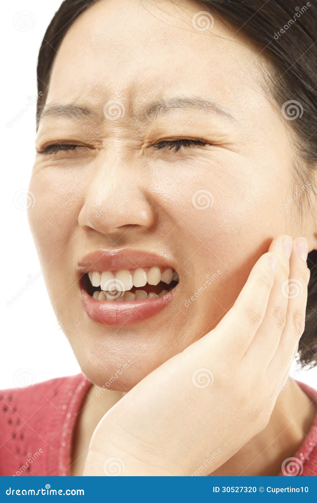 Toothache stock photo. Image of portraits, mouth, pretty - 30527320