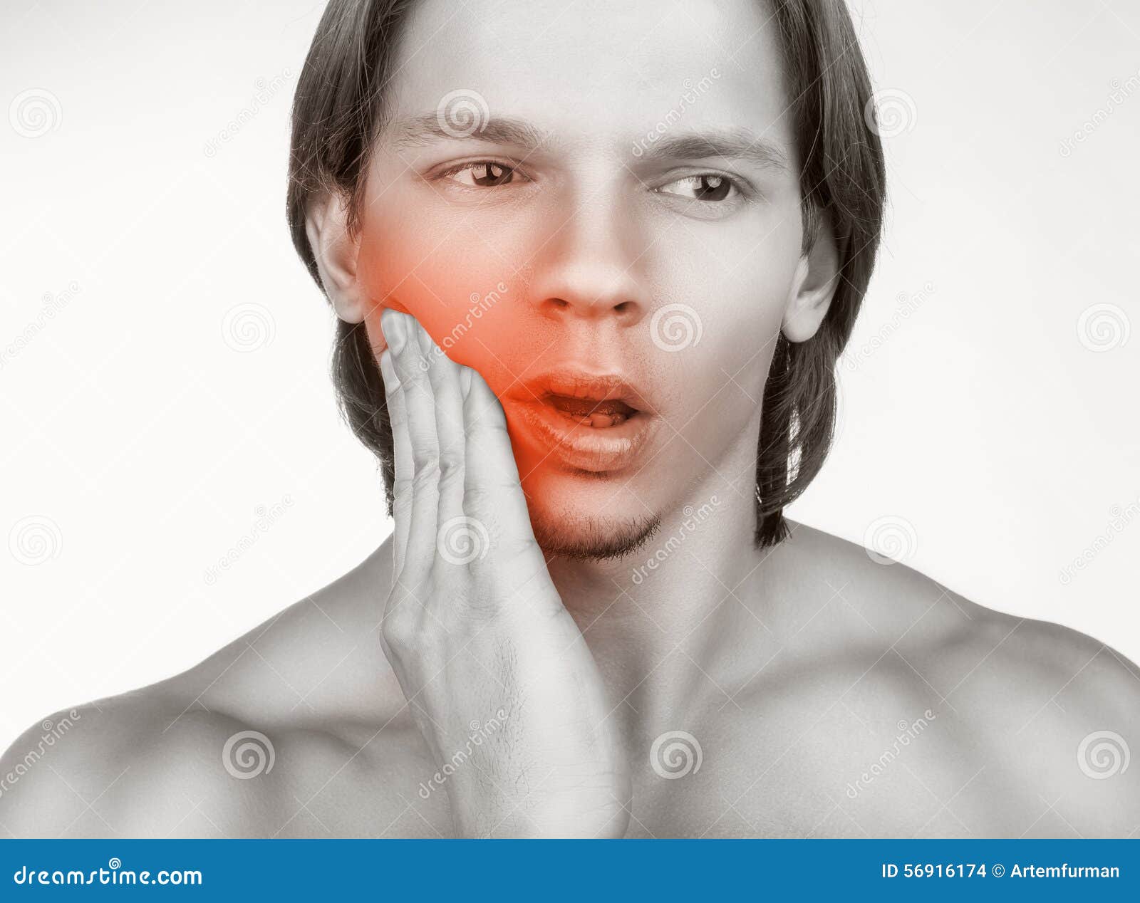 Toothache stock photo. Image of emotional, human, body - 56916174
