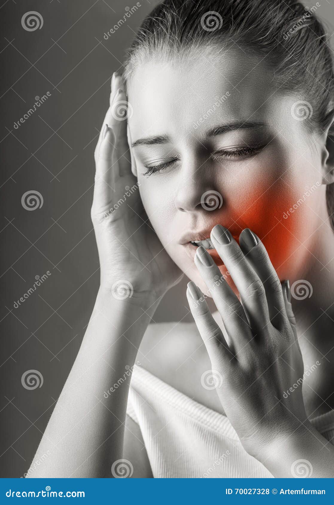 Toothache stock photo. Image of life, agony, hand, background - 70027328