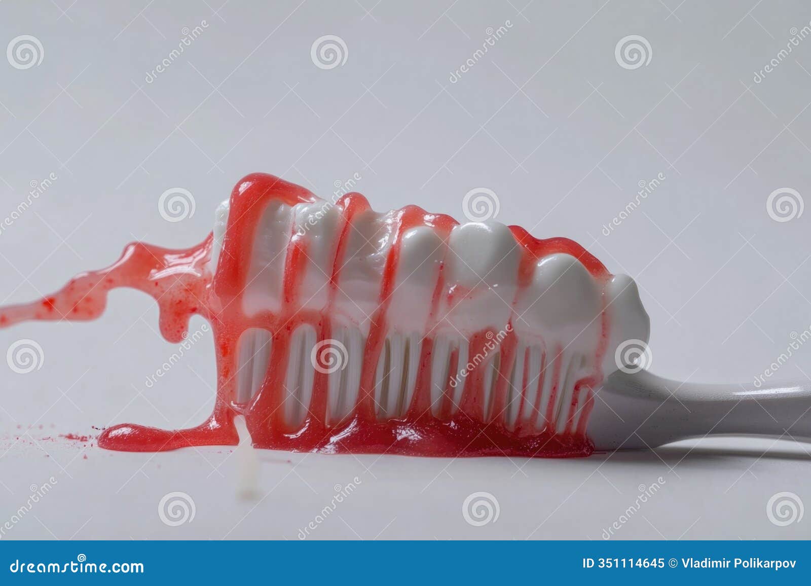 A Toothbrush with Blood Stains on Its Side, Possibly Indicating an ...