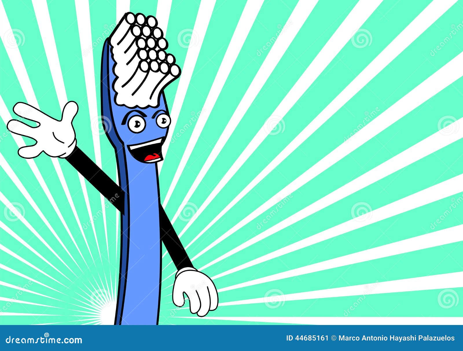 Toothbrush Cartoon Background8 Stock Vector - Illustration of blue ...