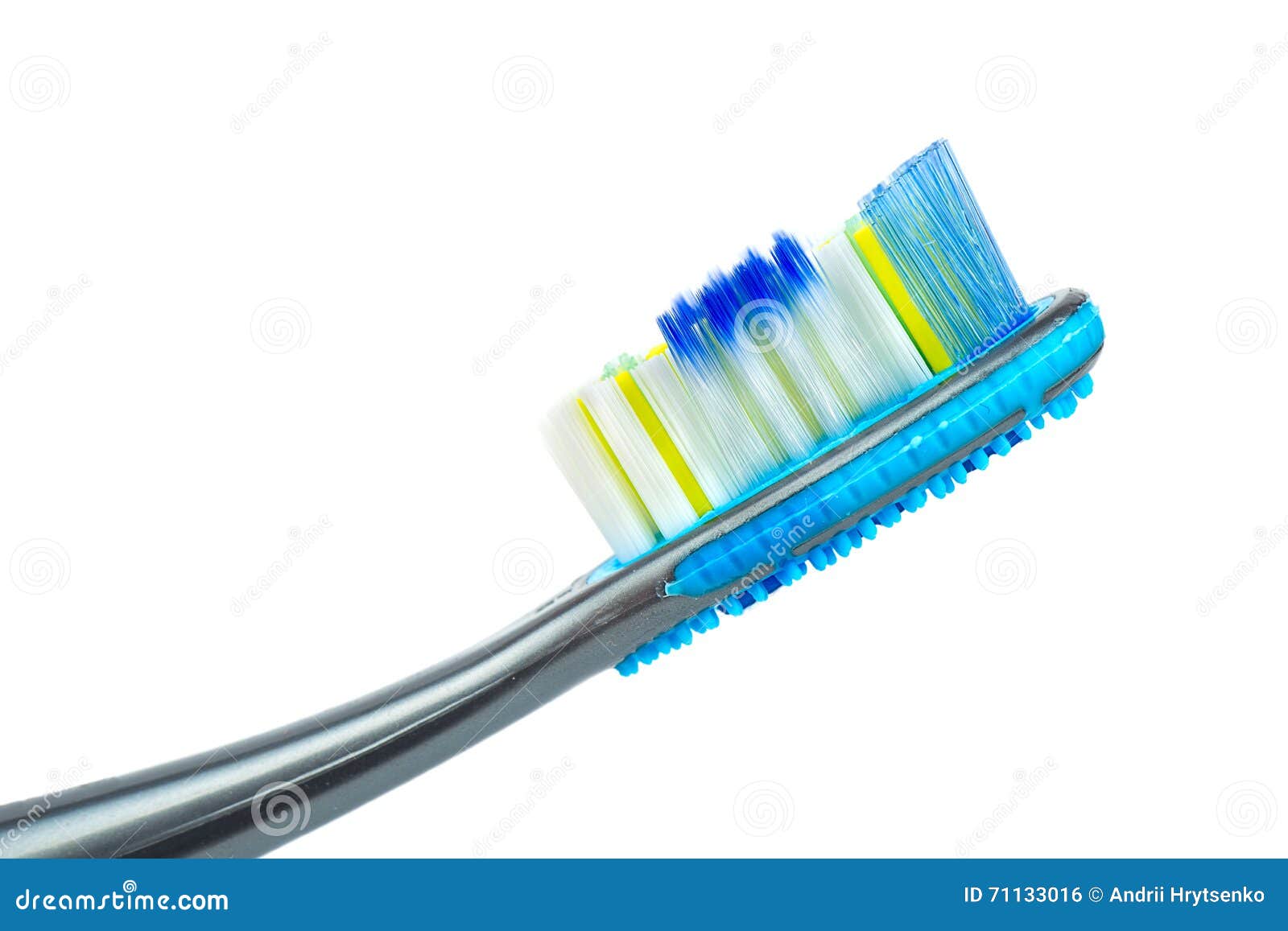 Toothbrush closeup stock photo. Image of plastic, care - 71133016