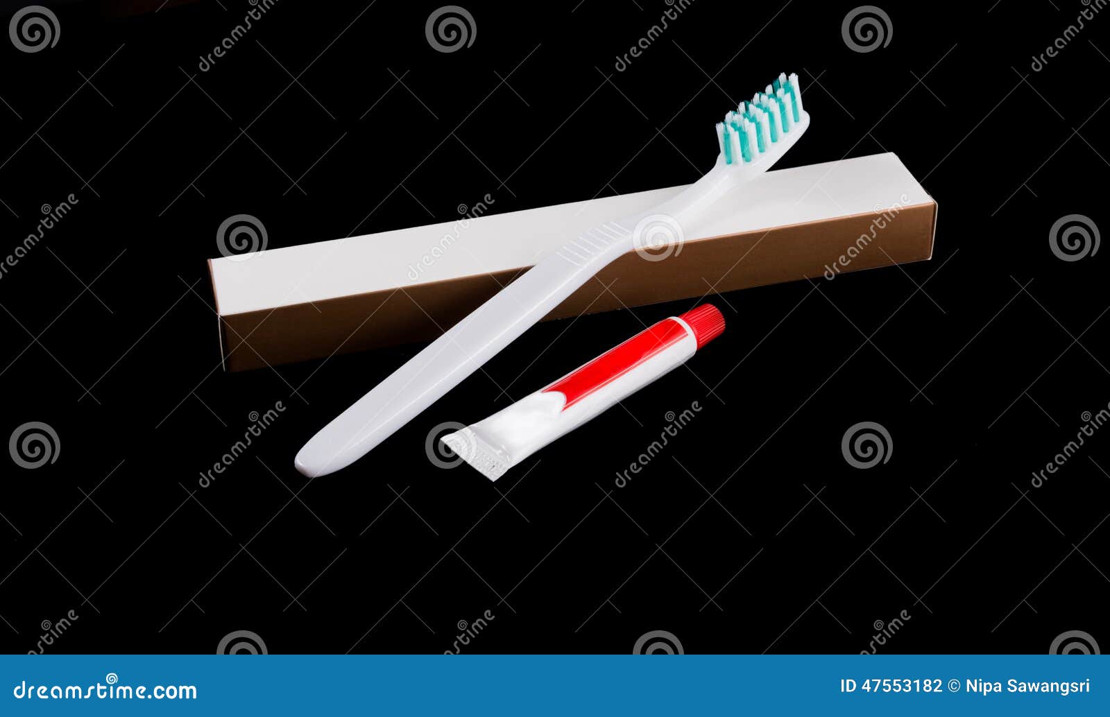 Toothbrush Collection and Box Set of Bathroom Stock Photo - Image of ...