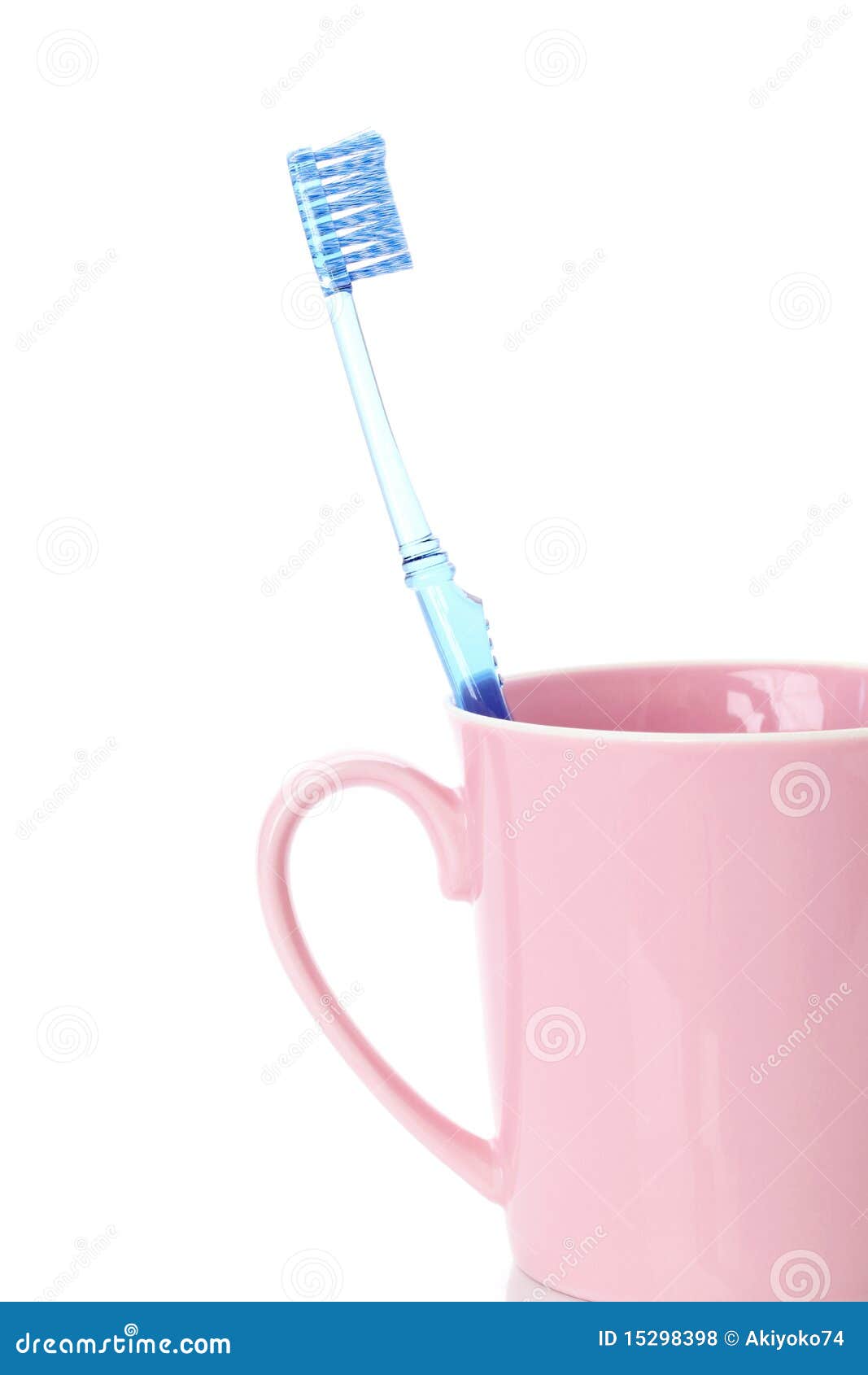Toothbrush and cup stock photo. Image of pink, equipment - 15298398
