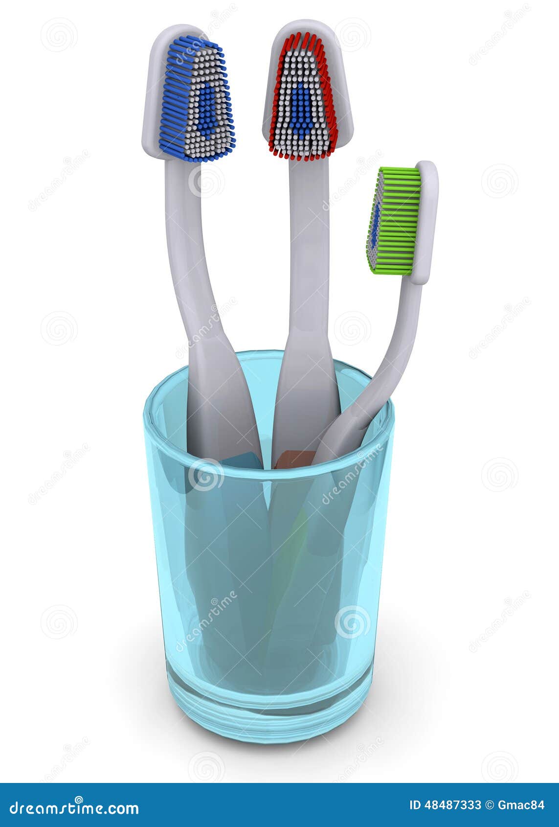 Toothbrush - 3D stock illustration. Illustration of object - 48487333