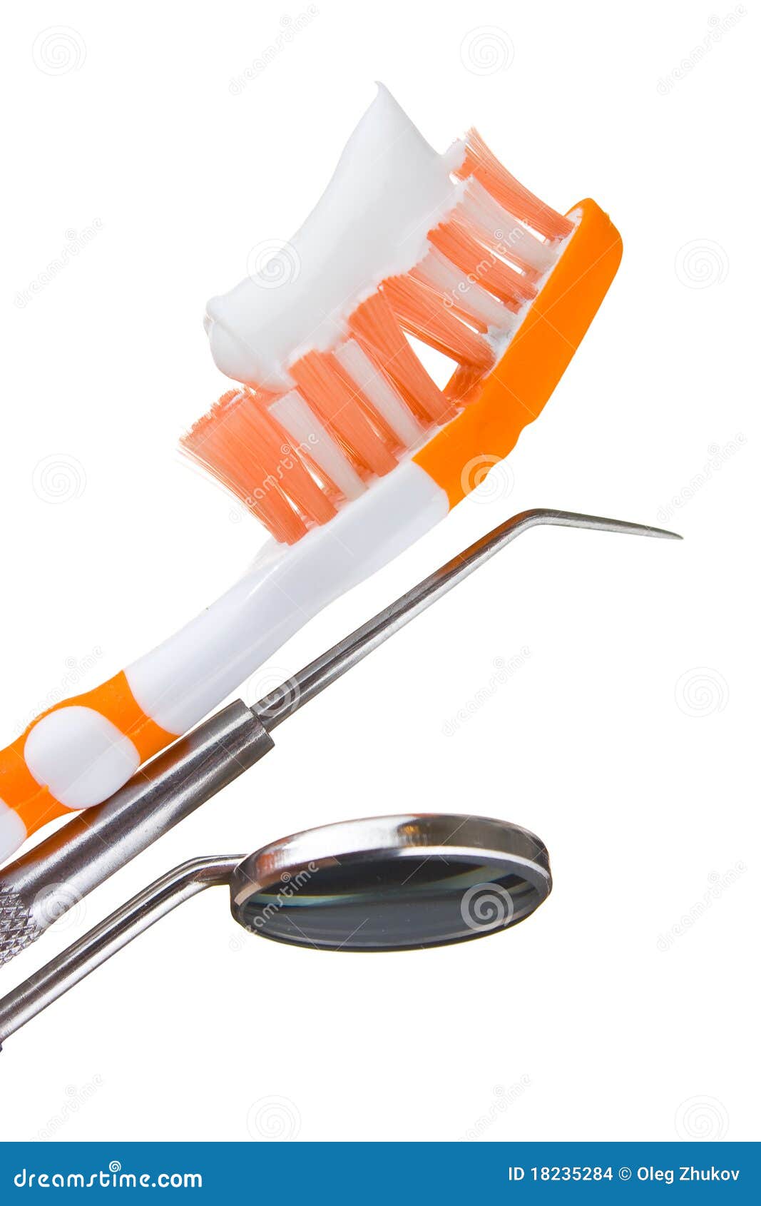Toothbrush and Dental Tools Stock Photo - Image of isolated, hygiene ...