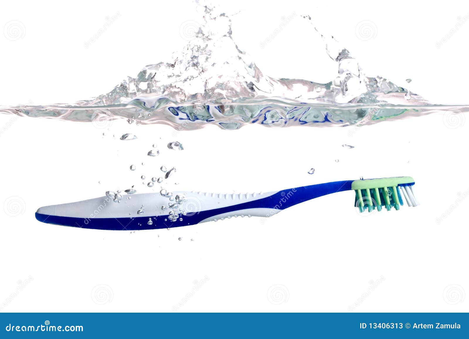 Toothbrush Falls into Water Stock Image - Image of motion, splashing ...
