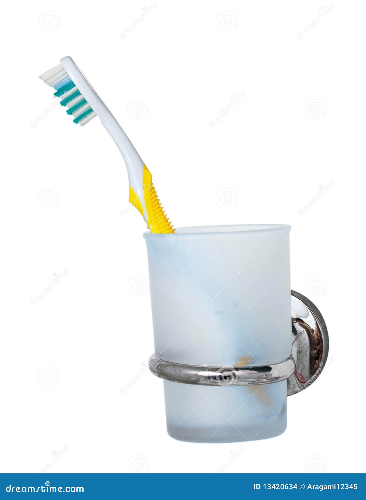 Toothbrush in the glass stock photo. Image of brush, color - 13420634