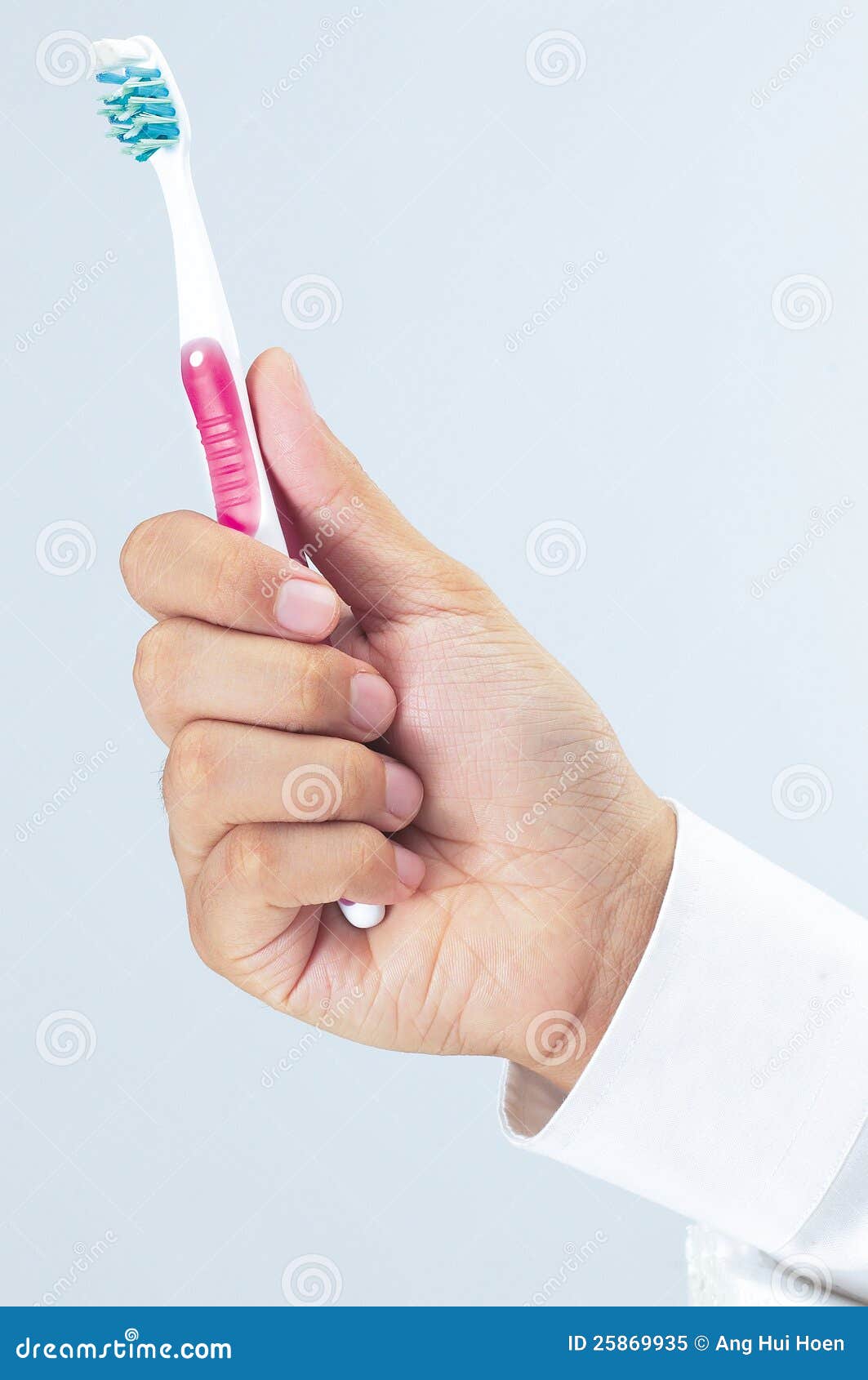 Toothbrush and hand stock image. Image of holding, care - 25869935