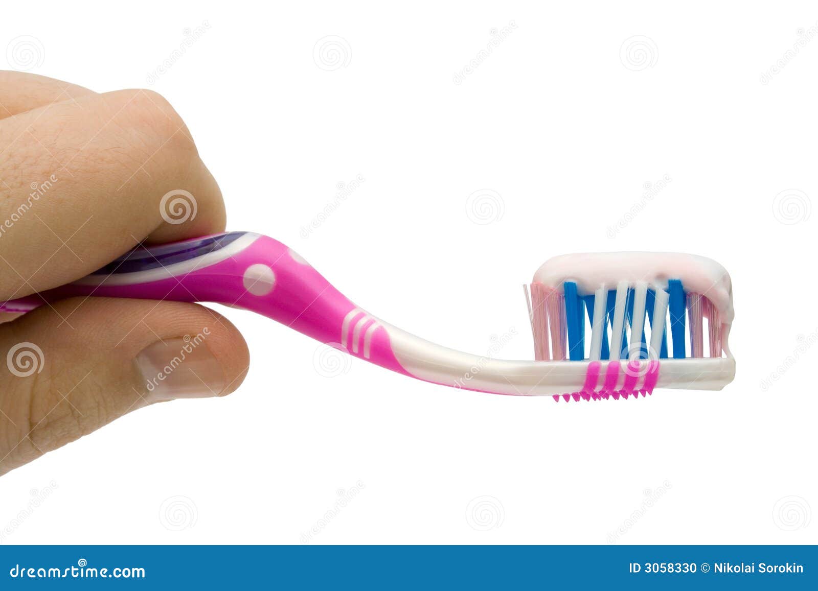 Toothbrush in hand, stock photo. Image of hygiene, cosmetic - 3058330