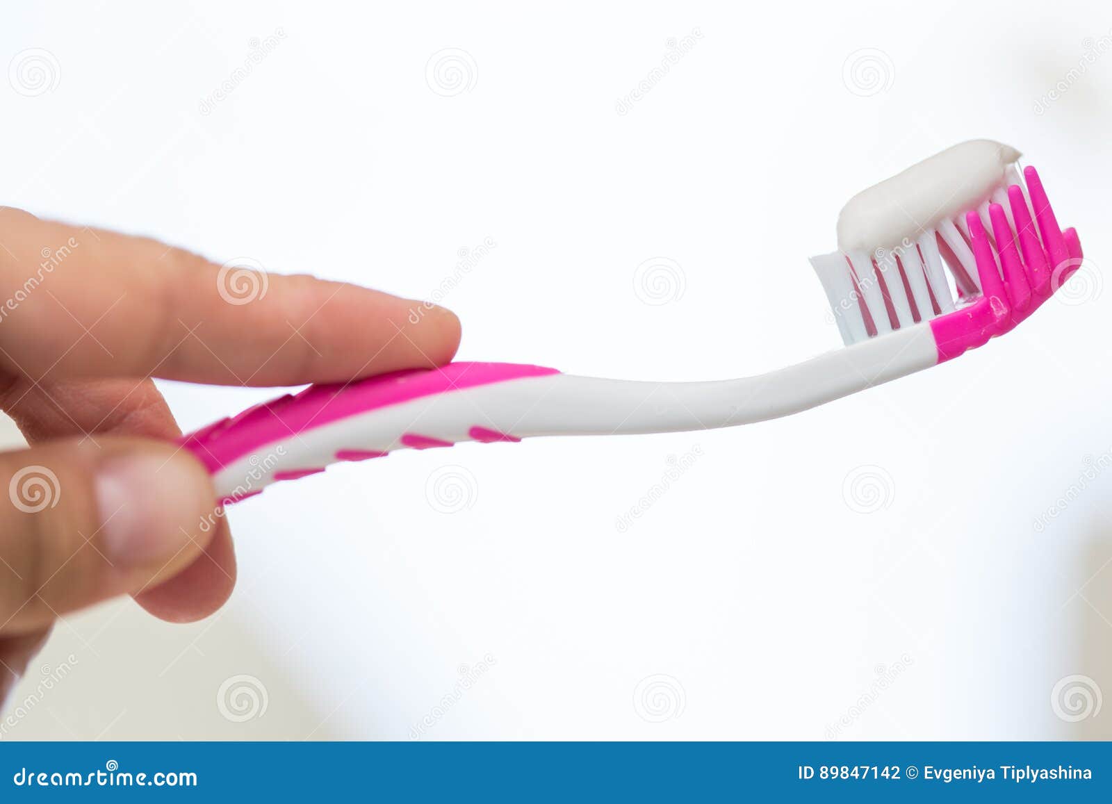 Toothbrush in the hand stock photo. Image of brush, smile - 89847142