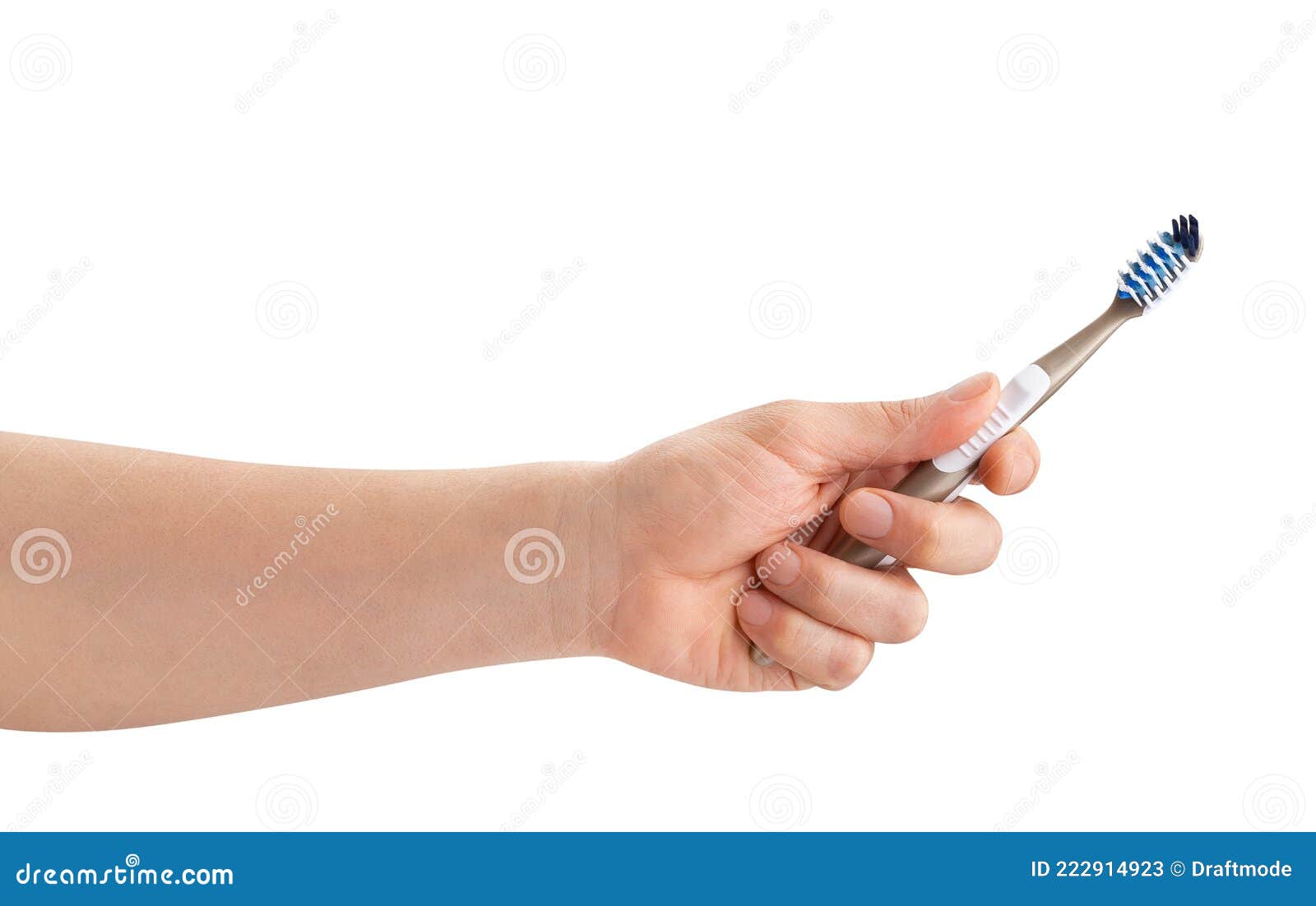 Toothbrush in hand stock image. Image of clipping, toothbrushes - 222914923