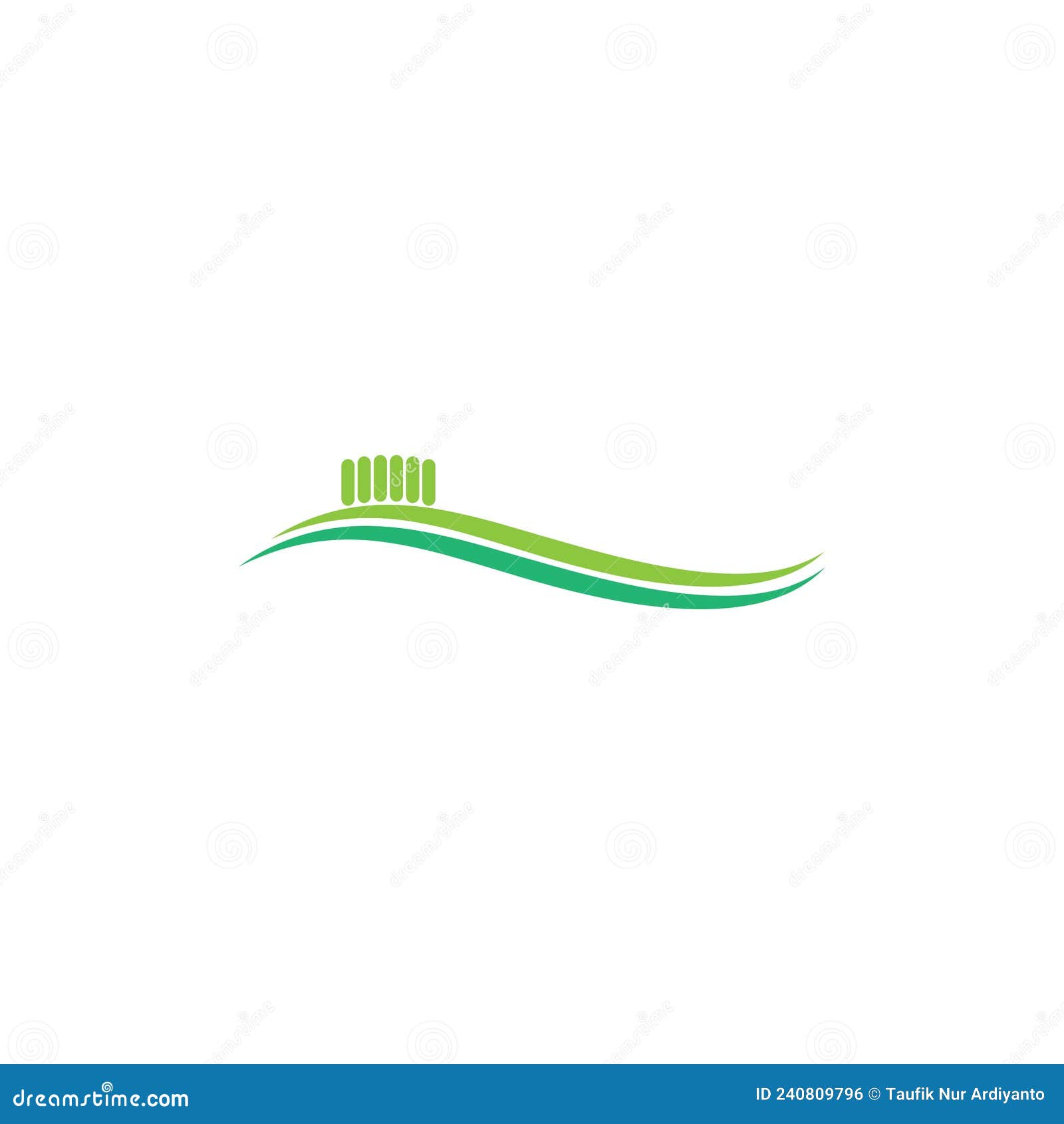 Toothbrush Icon Logo Design Template Illustration Stock Illustration ...