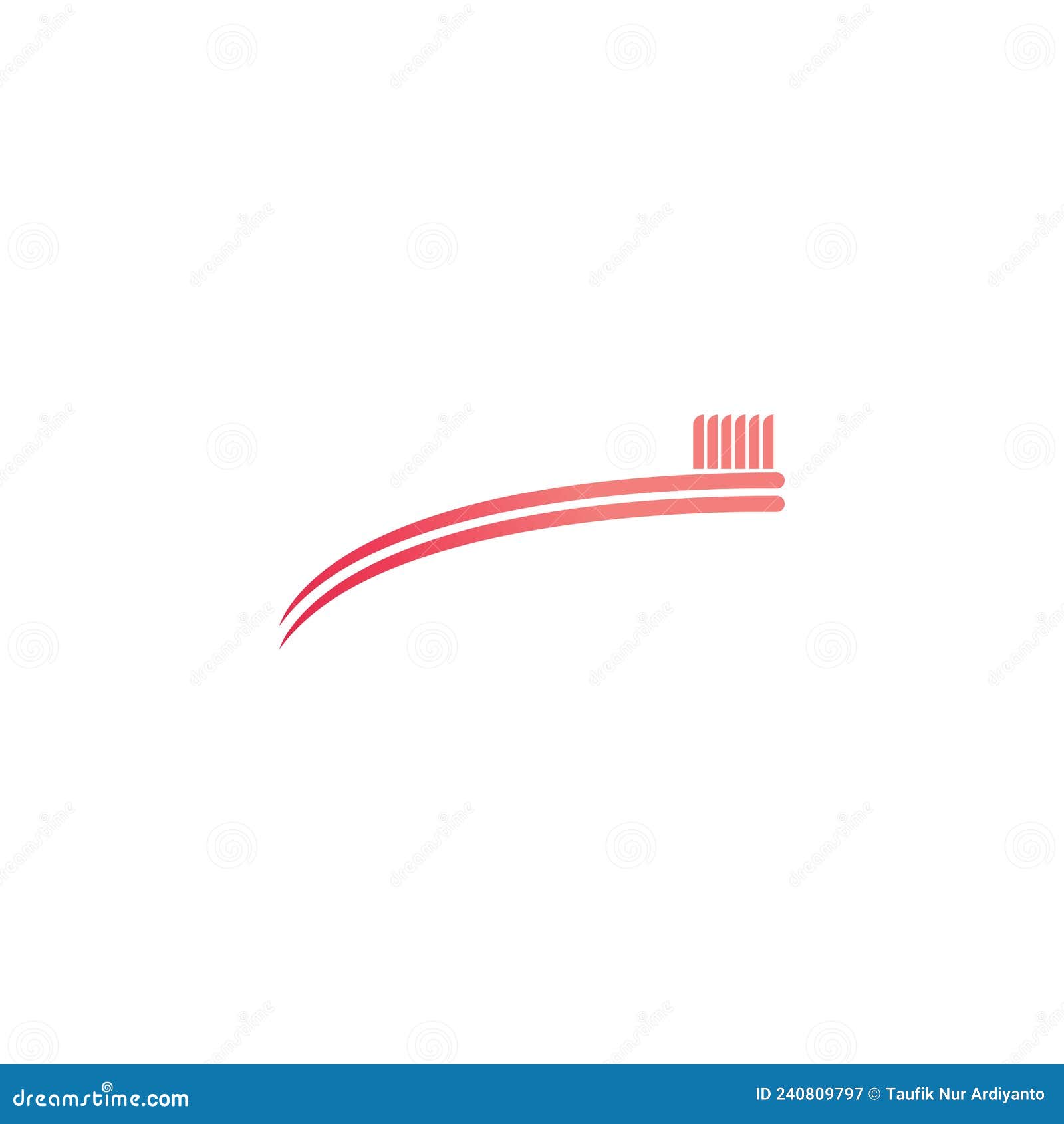 Toothbrush Icon Logo Design Template Illustration Stock Illustration ...