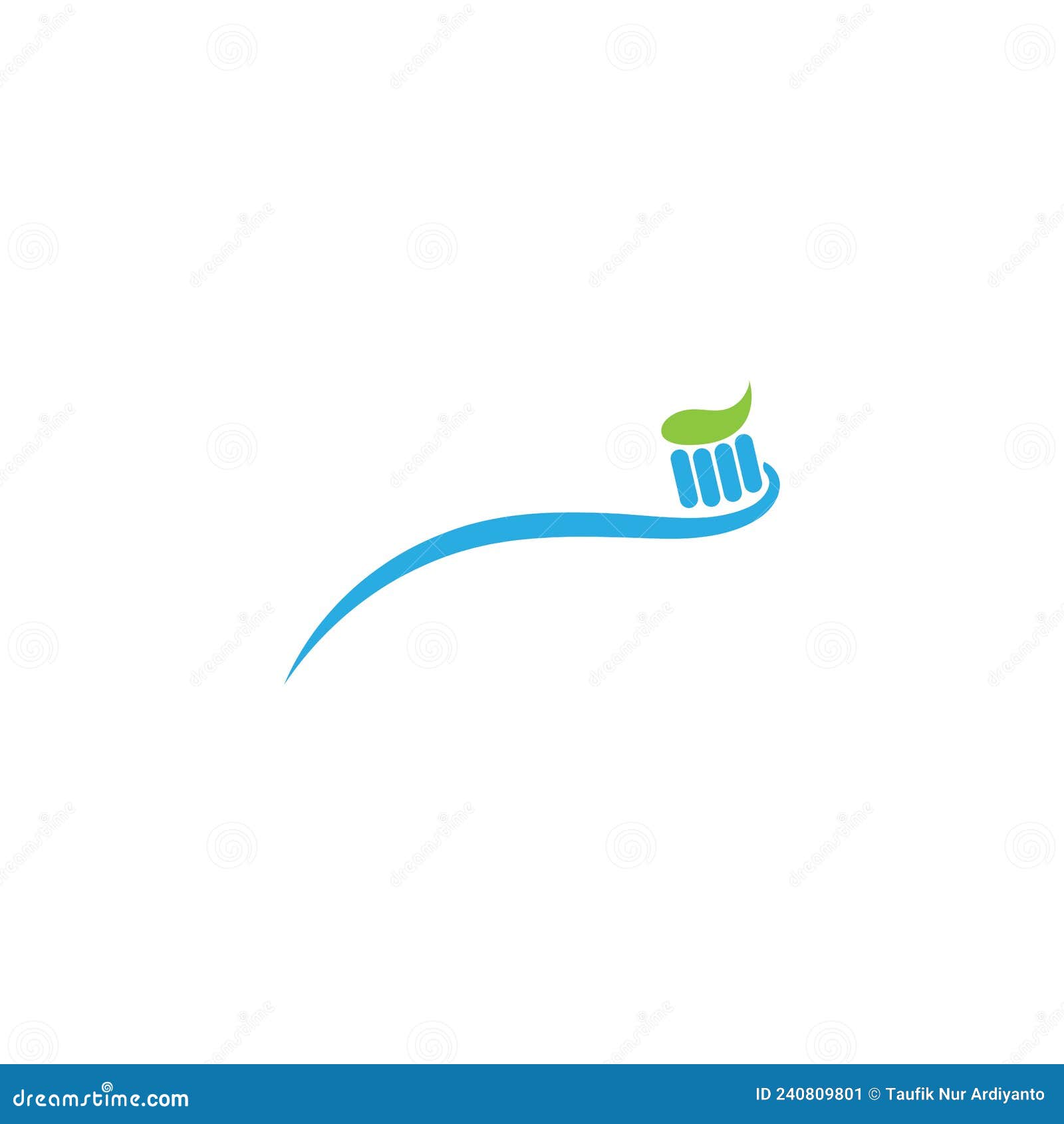 Toothbrush Icon Logo Design Template Illustration Stock Illustration ...