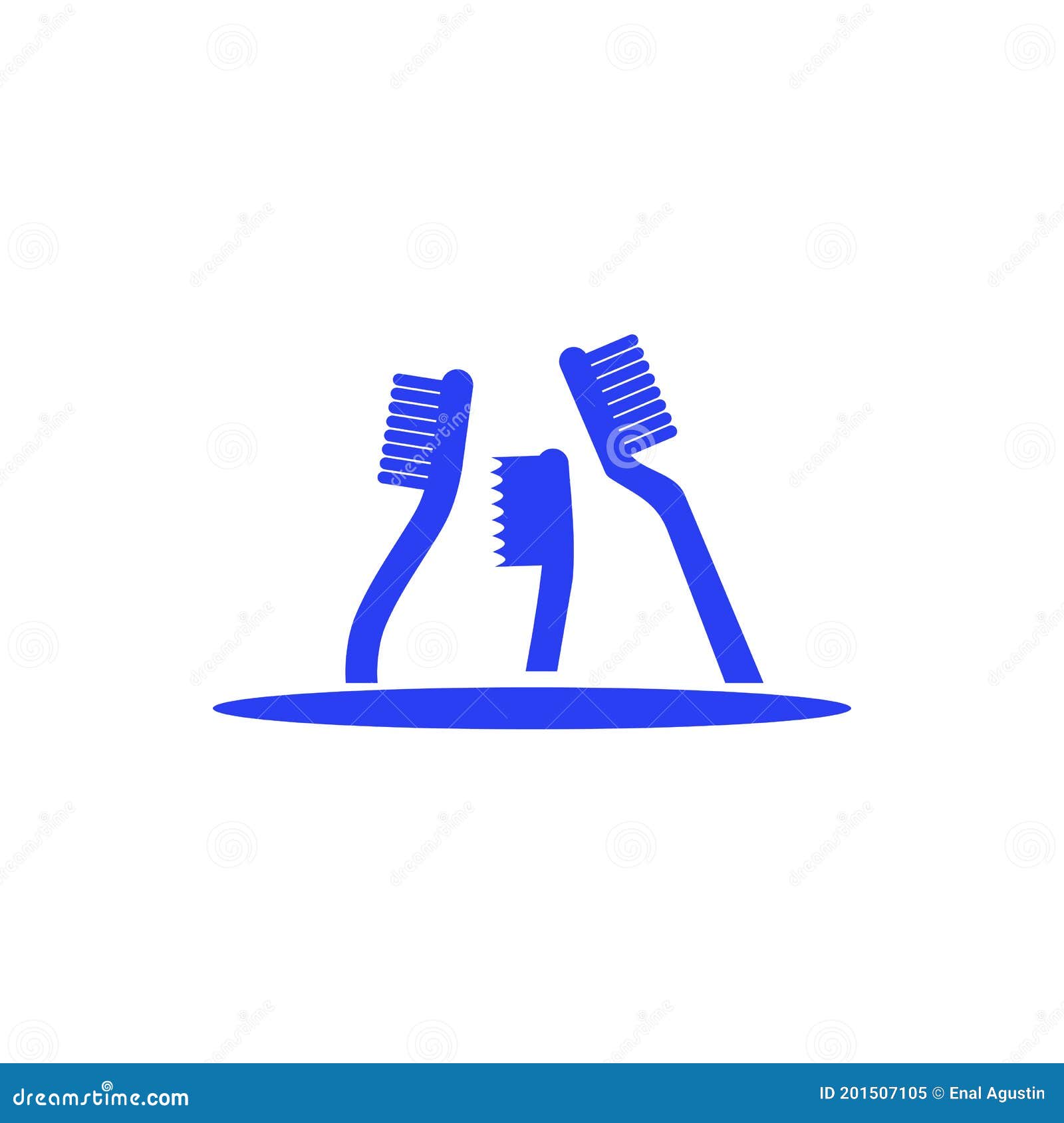 Toothbrush Logo Design Template Stock Vector - Illustration of clinic ...