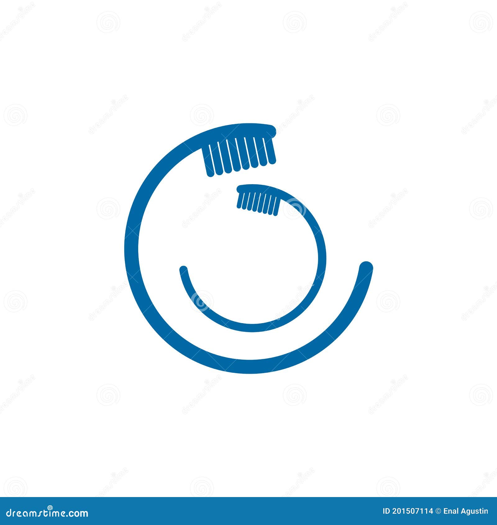 Toothbrush Logo Design Template Stock Vector - Illustration of white ...