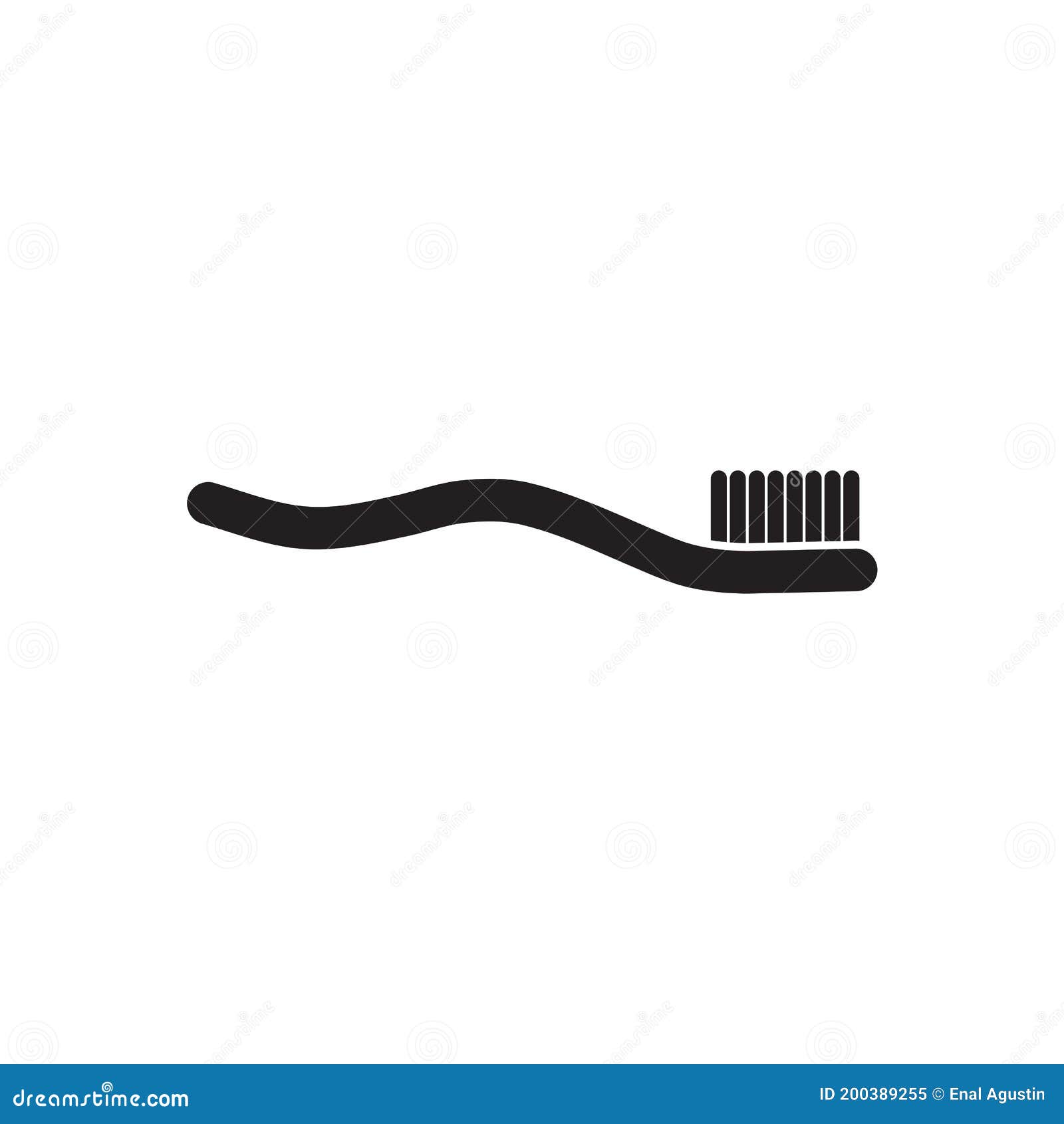 Toothbrush Logo Icon Design Template Stock Vector - Illustration of ...
