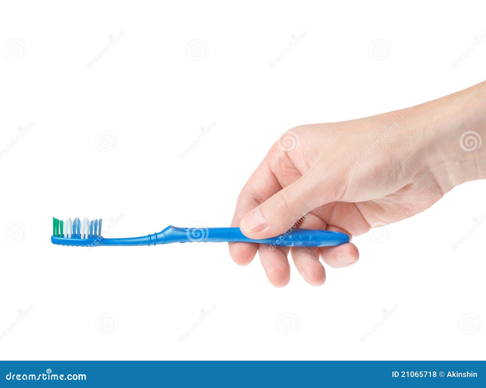 Toothbrush in a male hand stock photo. Image of hand - 21065718
