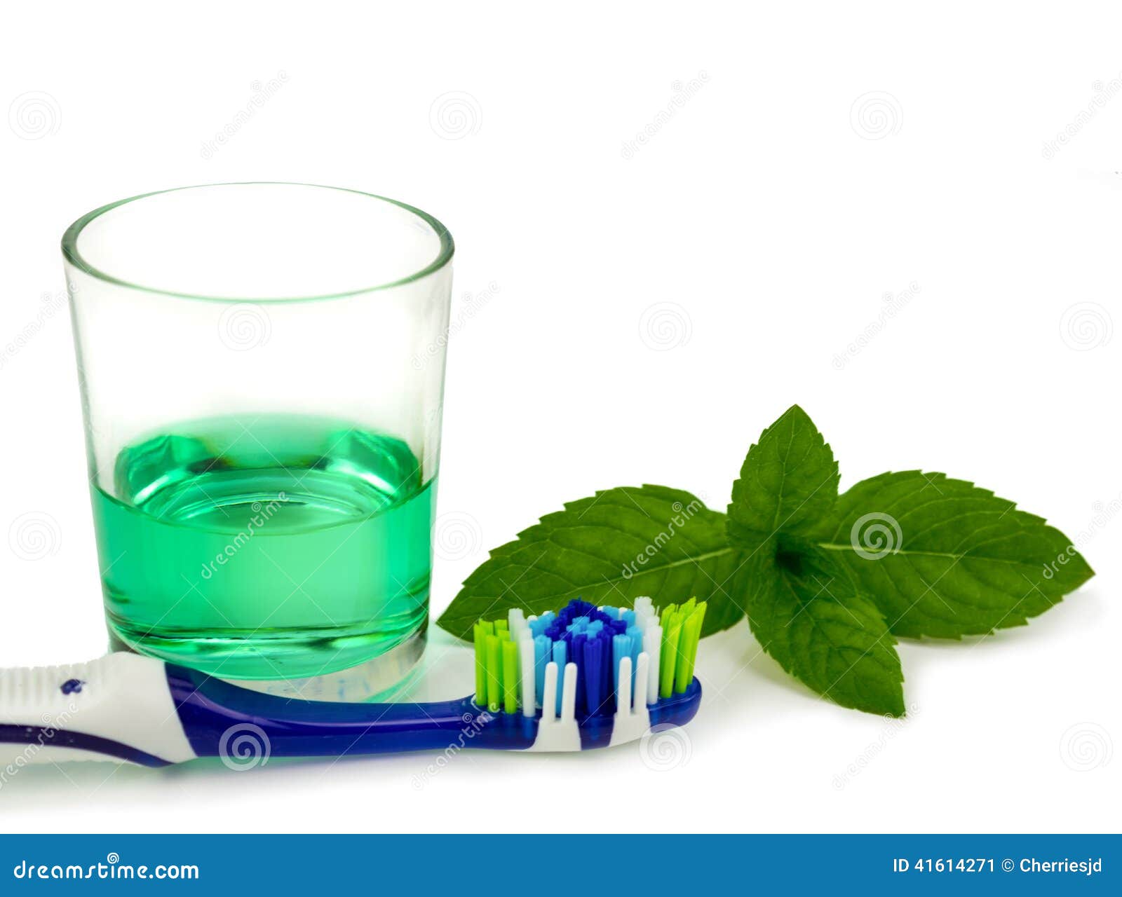 Toothbrush and mouthwash stock image. Image of mouth - 41614271
