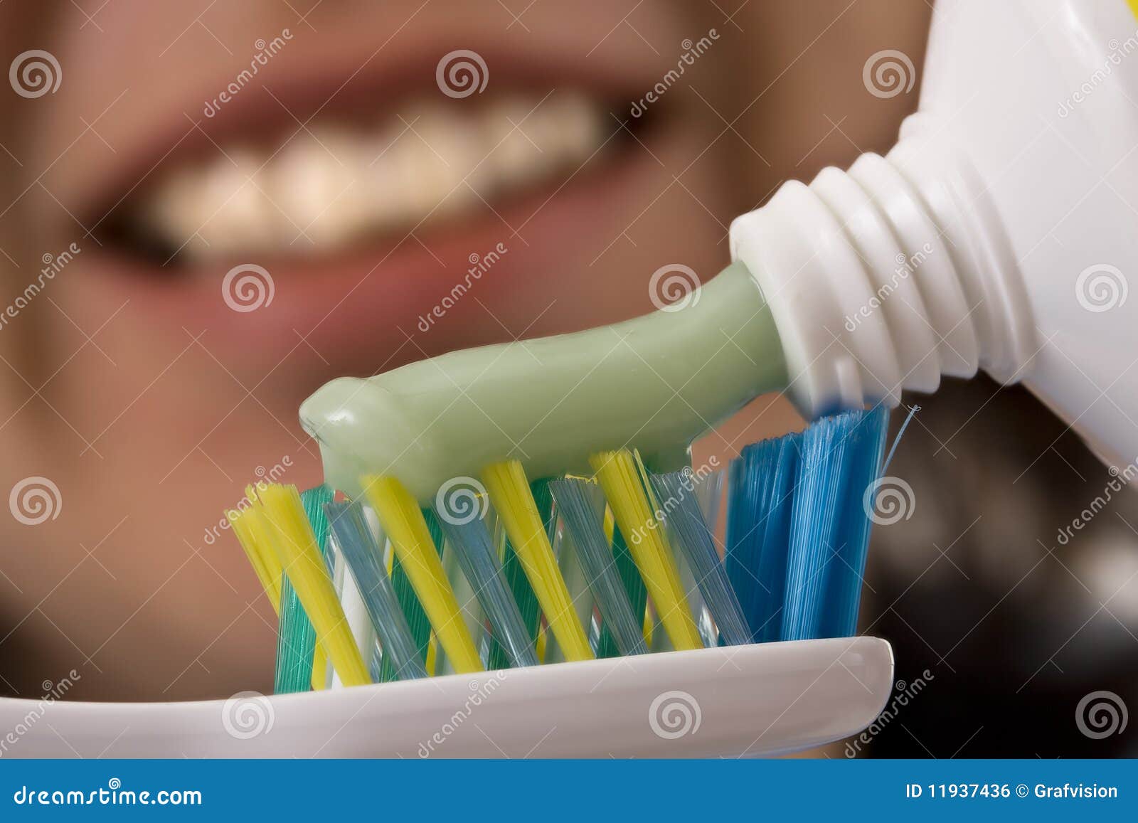 Toothbrush and paste stock photo. Image of cleaning, body - 11937436
