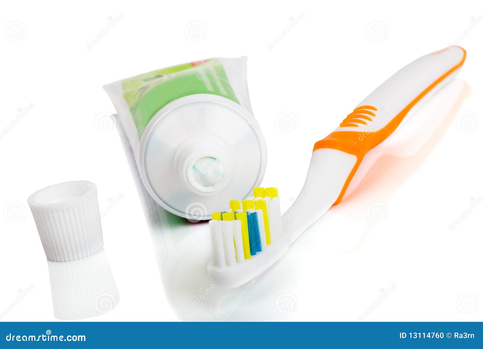Toothbrush and paste stock photo. Image of white, tooth - 13114760