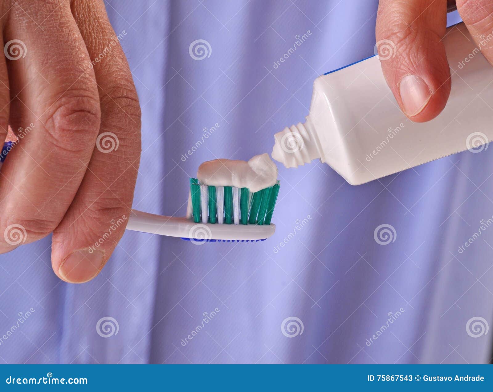 Toothbrush paste stock image. Image of pouring, shot - 75867543