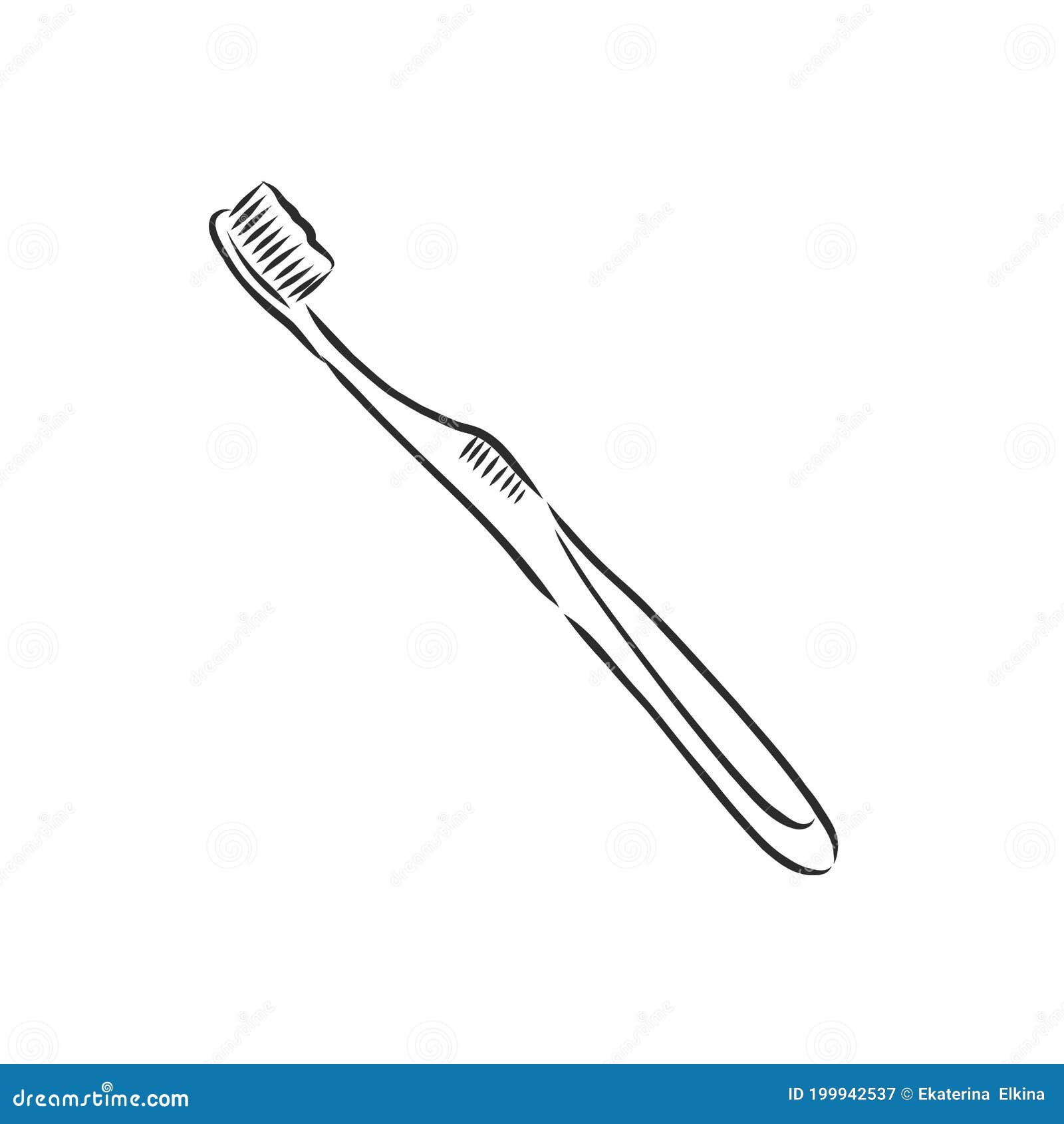 Cute Toothbrush Drawing
