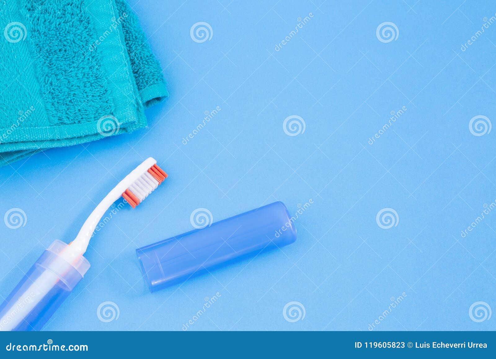 Toothbrush with Plastic Case Stock Image - Image of personal, isolated ...