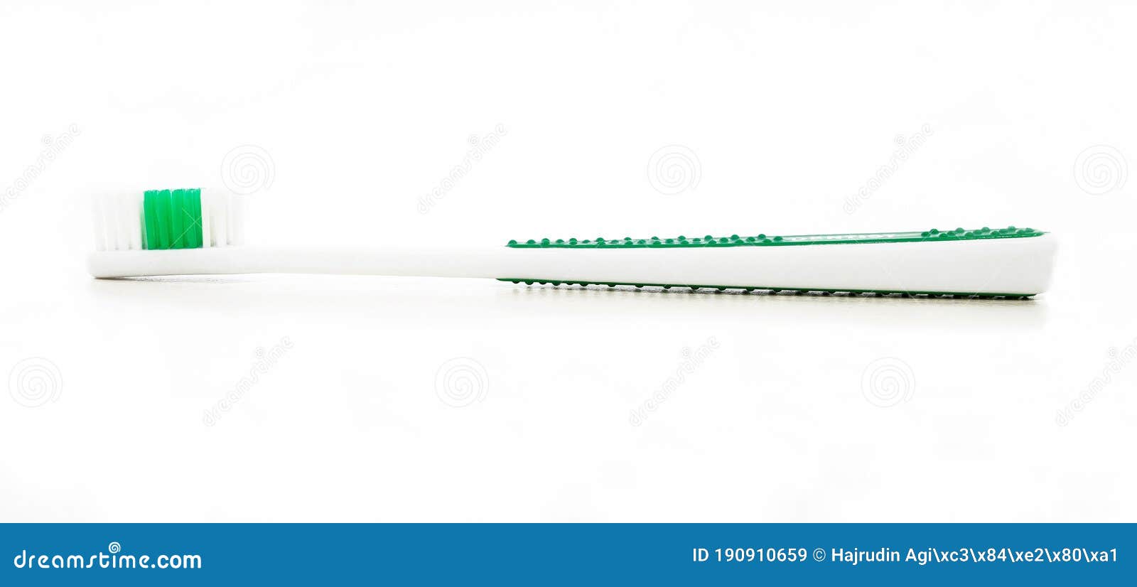Toothbrush Side View Isolated on White Background. Stock Image - Image ...