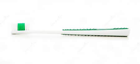 Toothbrush Side View Isolated on White Background. Stock Image - Image ...