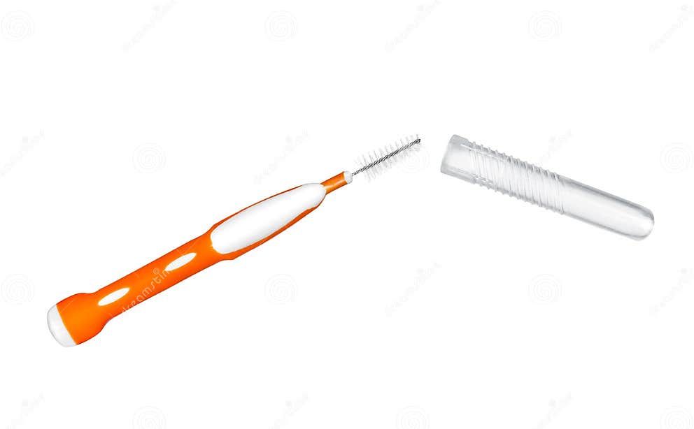 Toothbrush between the Teeth with a Lid Stock Image - Image of healthy ...