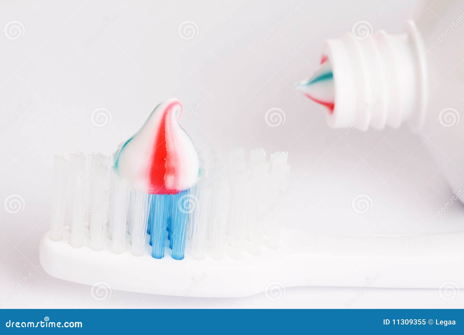 Toothbrush with toothpaste stock image. Image of paste - 11309355