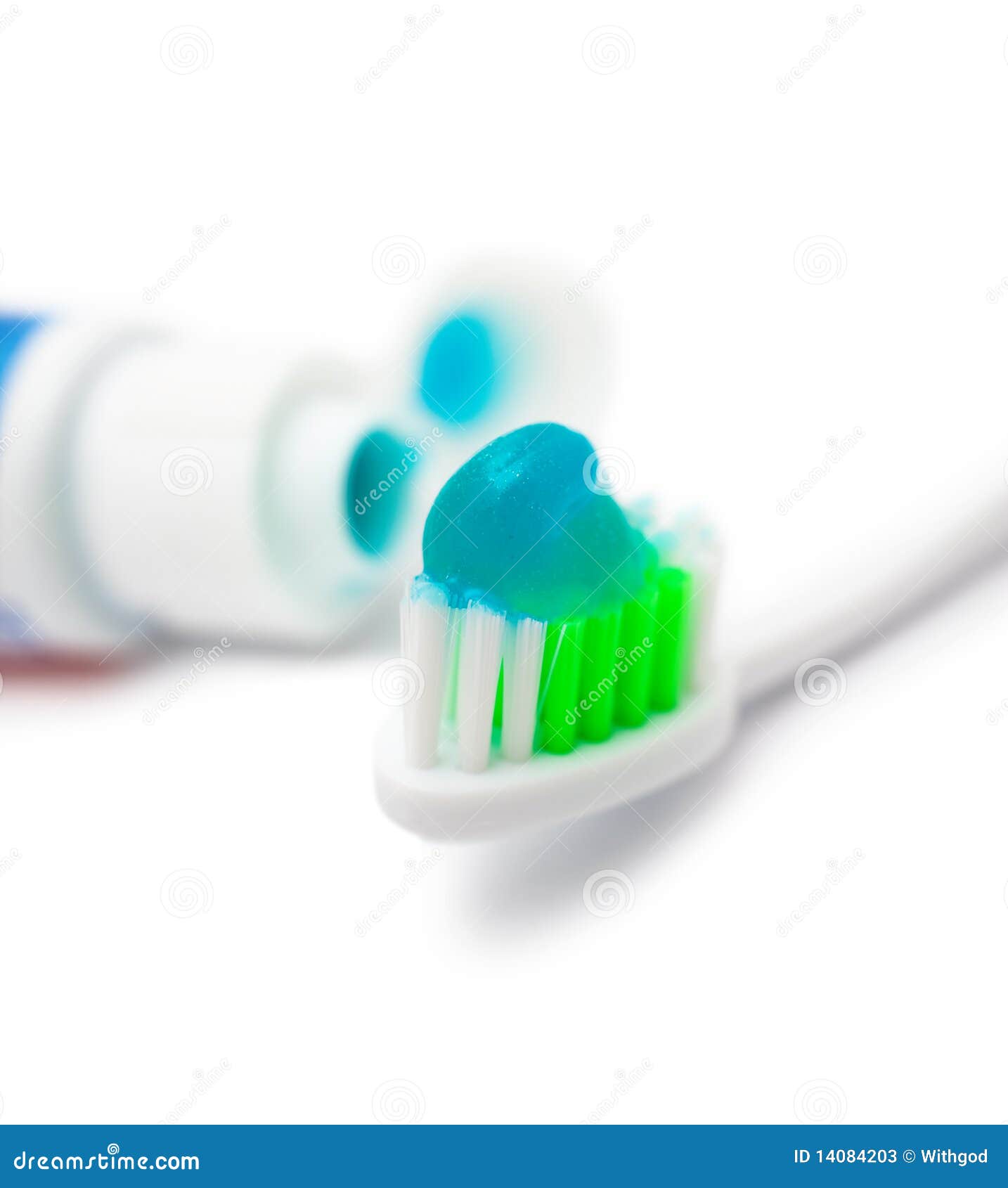 Toothbrush and toothpaste stock image. Image of blue - 14084203