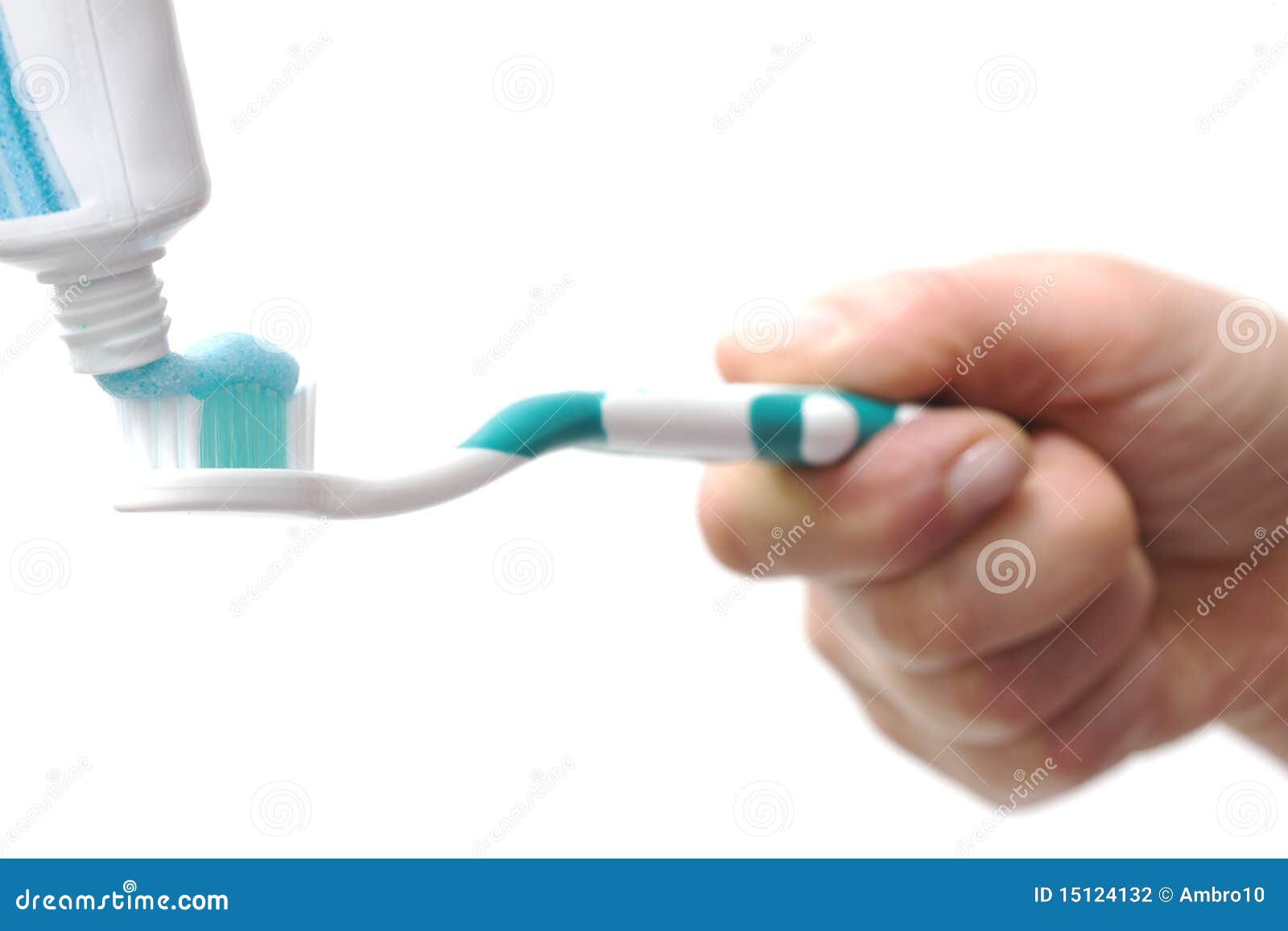 Toothbrush with toothpaste stock photo. Image of background - 15124132