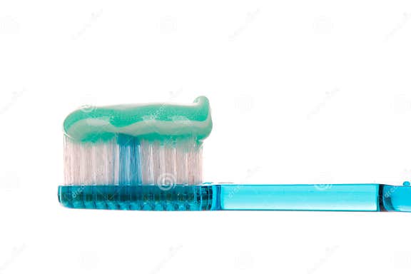 Toothbrush with toothpaste stock photo. Image of prevent - 18478212