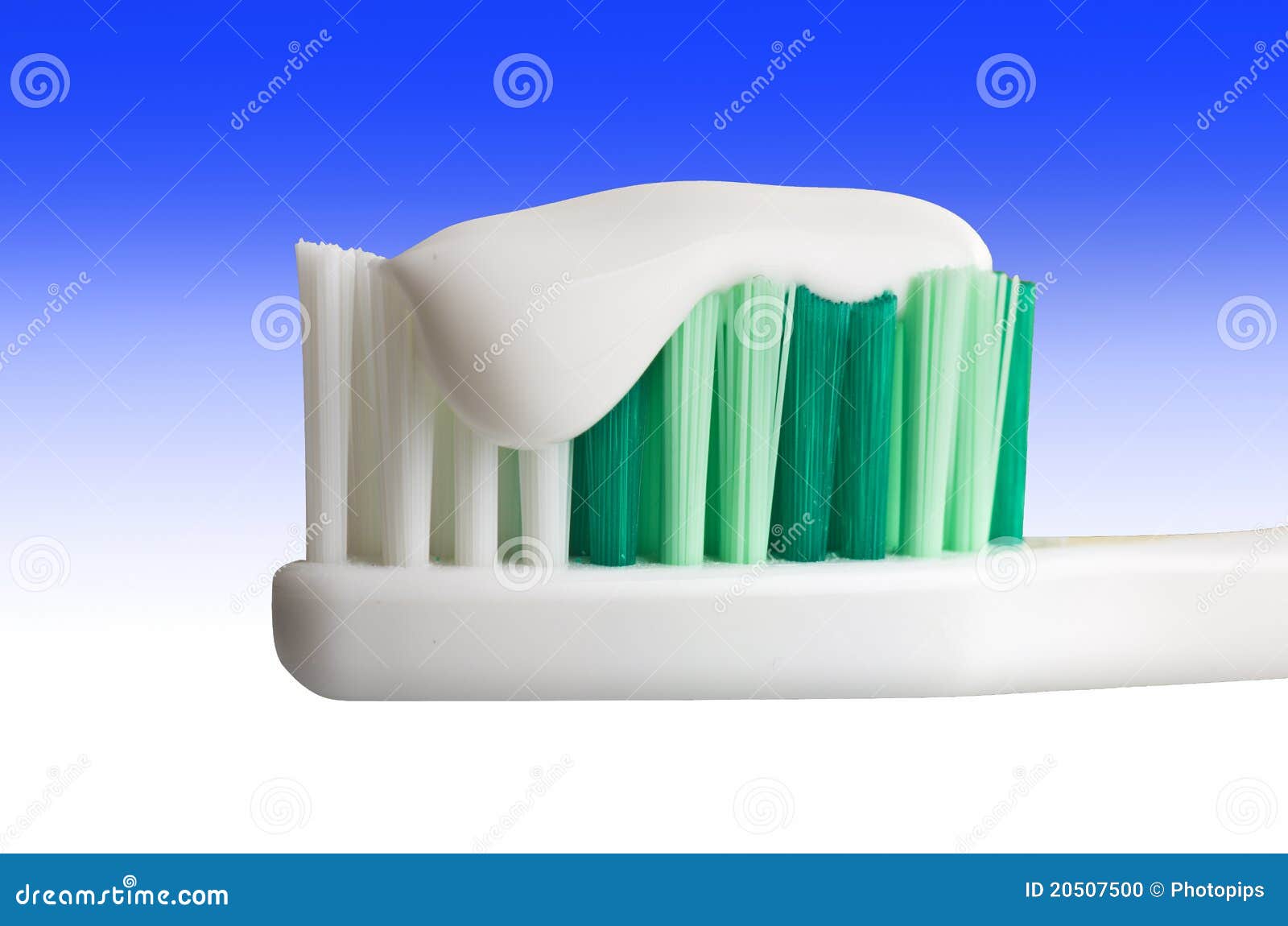 Toothbrush with toothpaste stock photo. Image of hygiene - 20507500