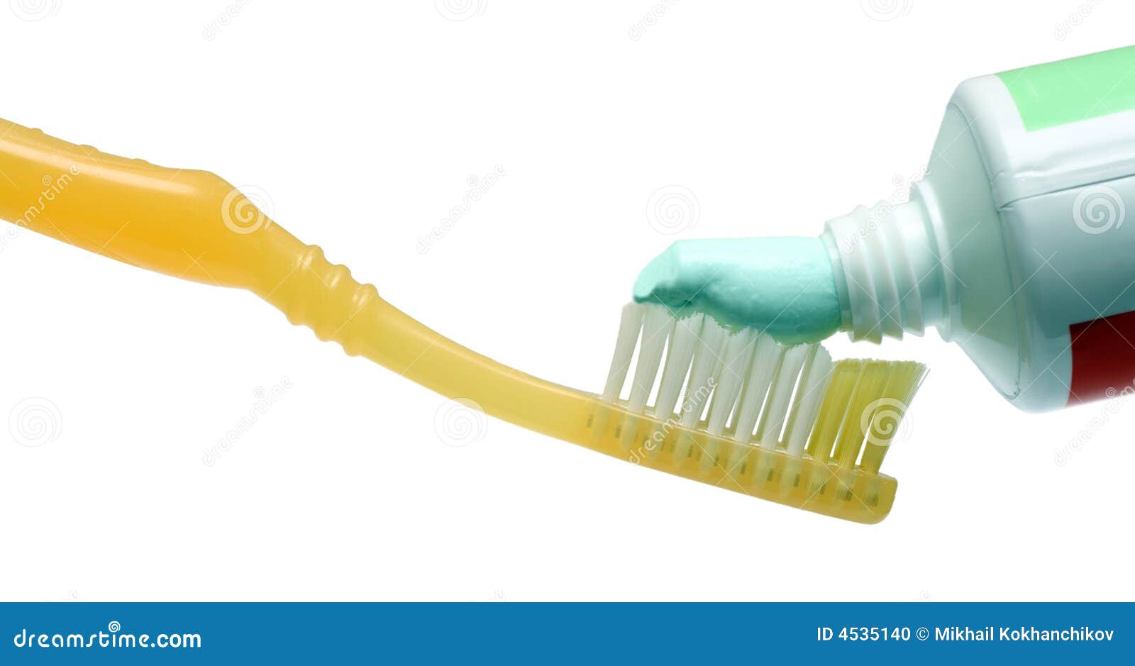 Toothbrush with toothpaste stock photo. Image of healthy - 4535140