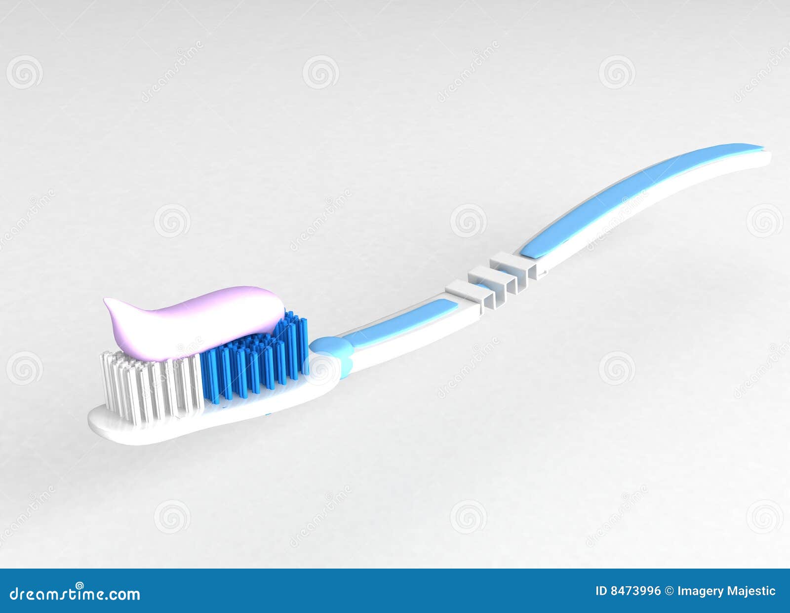 Toothbrush with toothpaste stock illustration. Illustration of graphics ...