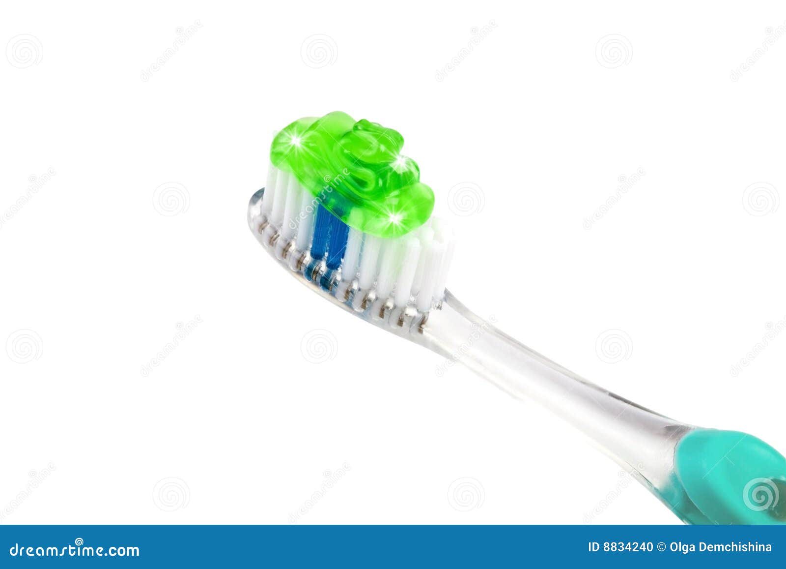 Toothbrush with toothpaste stock photo. Image of paste - 8834240