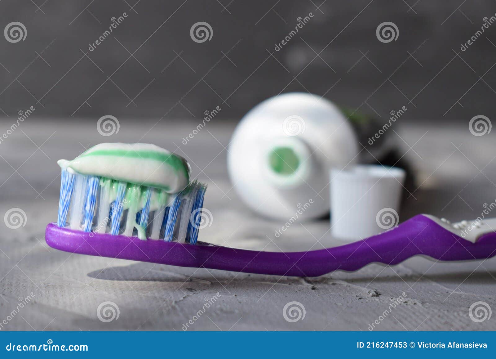 Toothbrush with Toothpaste for Brushing Your Teeth Stock Image - Image ...