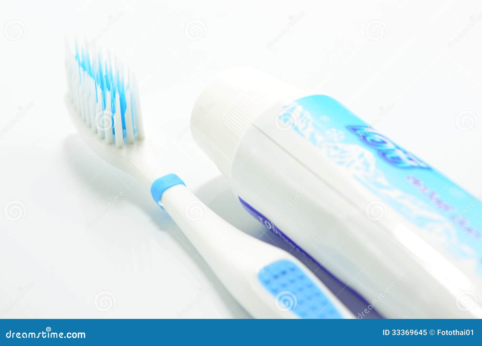 Toothbrush and toothpaste stock image. Image of human - 33369645