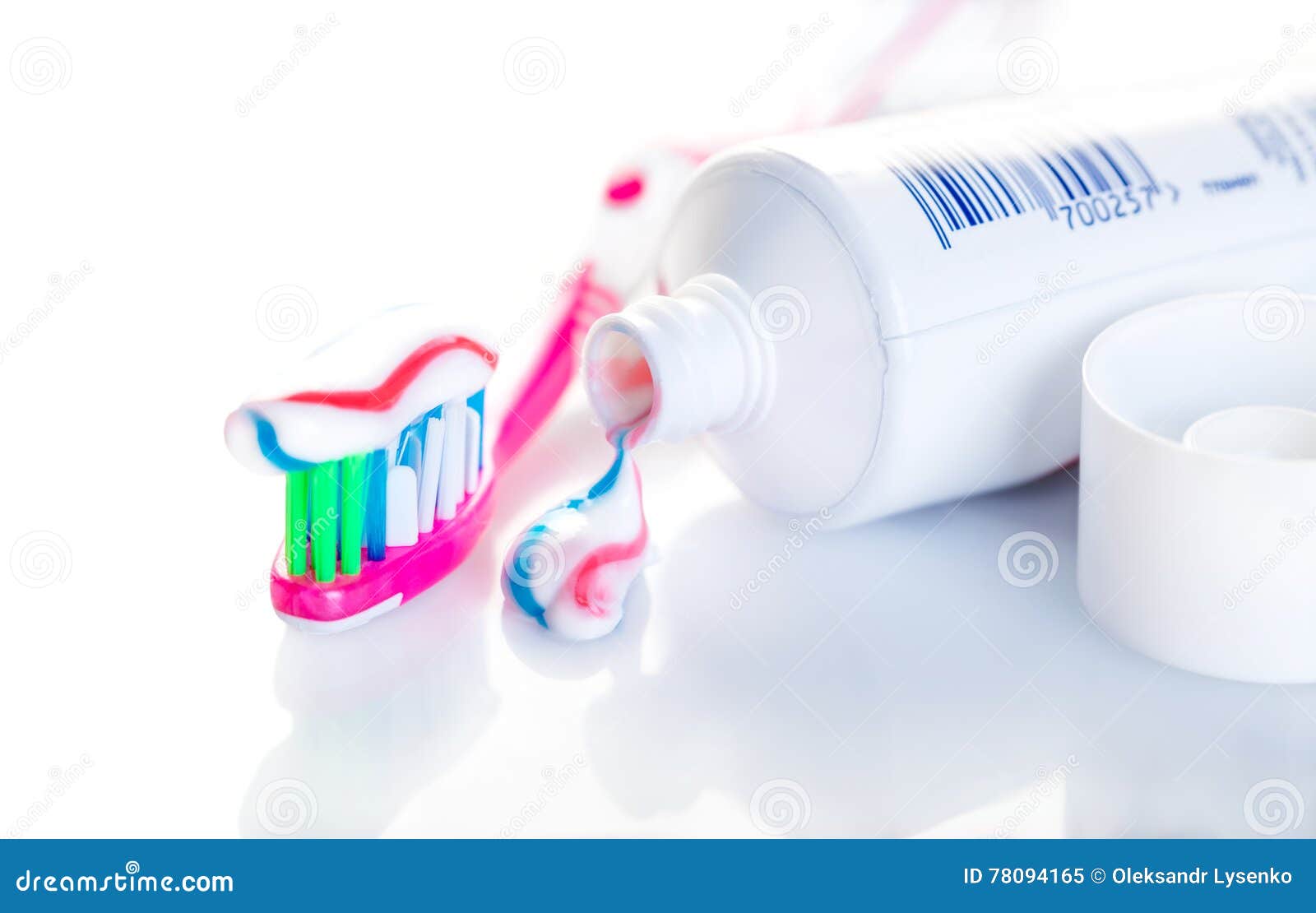 Toothbrush with Toothpaste Close-up Stock Image - Image of hygiene ...