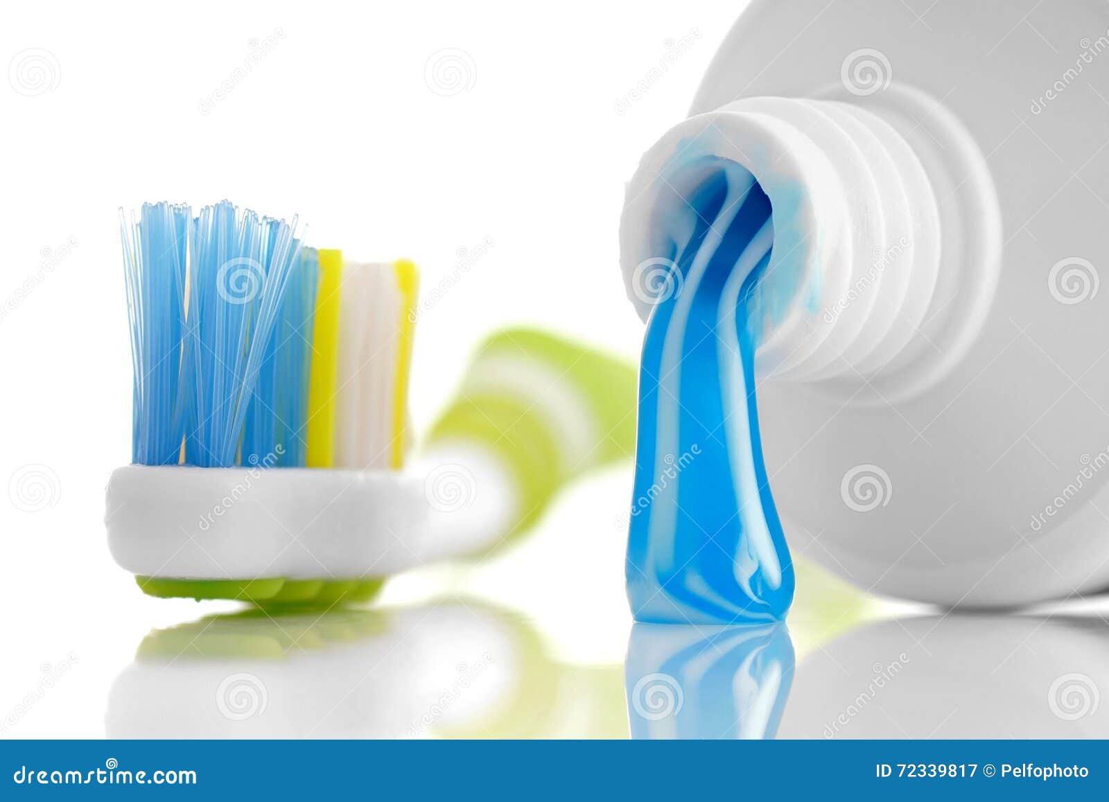 Toothbrush with Toothpaste. Stock Image - Image of medical, caries ...