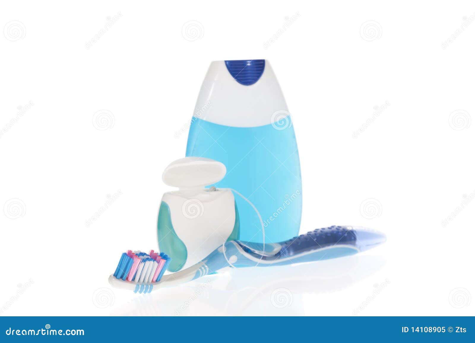 Toothbrush With Toothpaste On Blurred Glass Of Water Background Royalty ...
